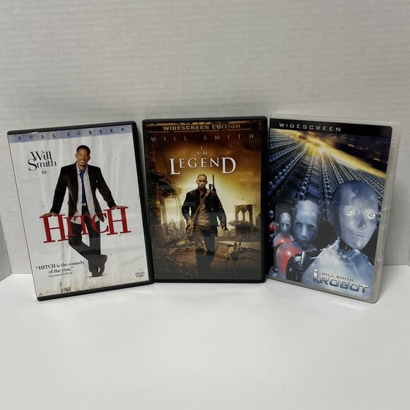 Media | Will Smith Dvd Bundle Hitch I Am Legend I Robot | Poshmark